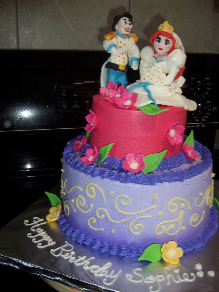 Ariel And Prince Eric Cake - CakeCentral.com