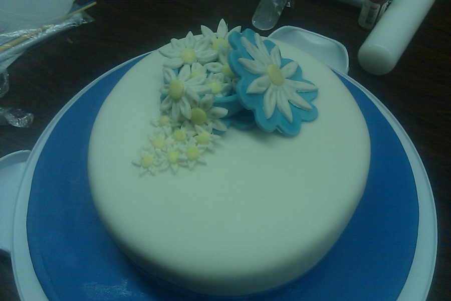First Fondant Cake In Cake Class - CakeCentral.com