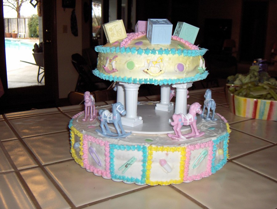 Merry-Go-Round Baby Shower - CakeCentral.com