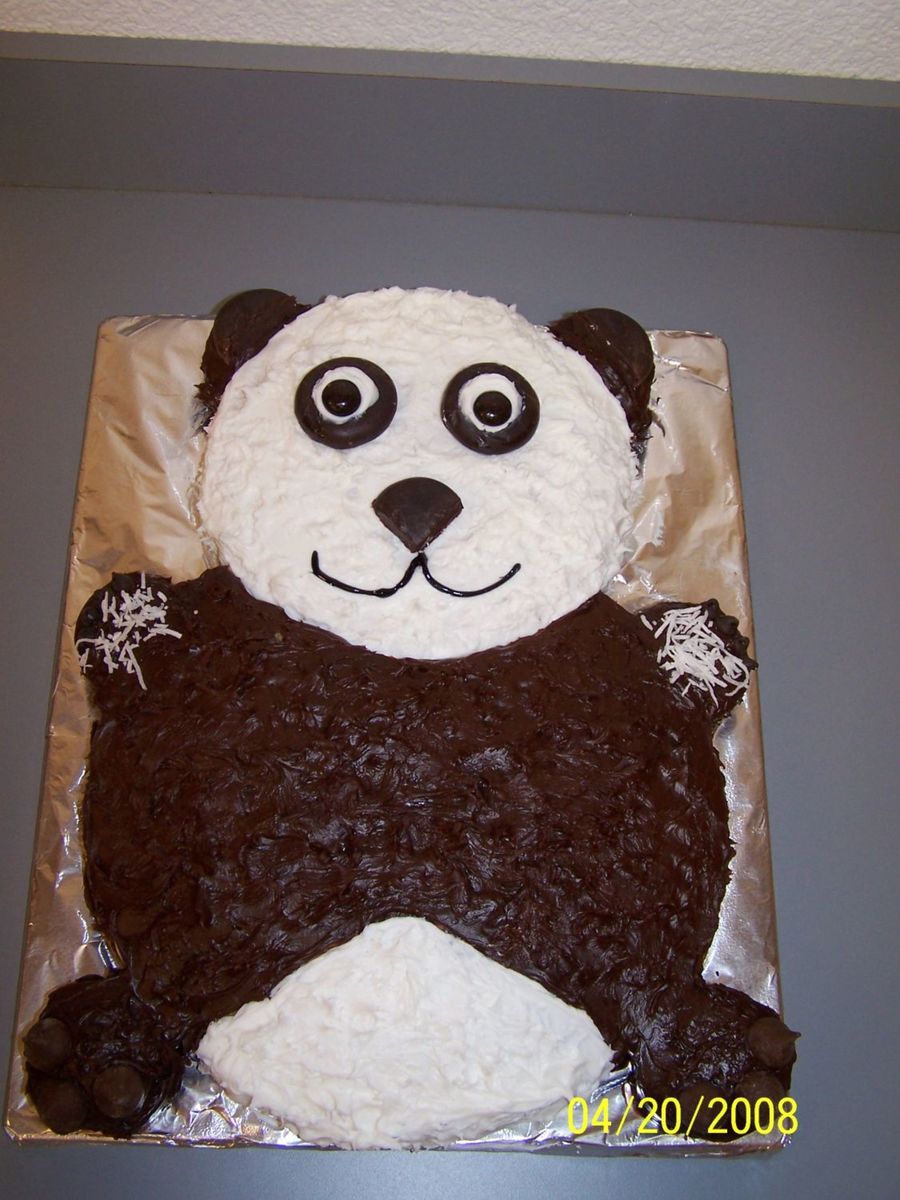 Panda Bear Cake - CakeCentral.com