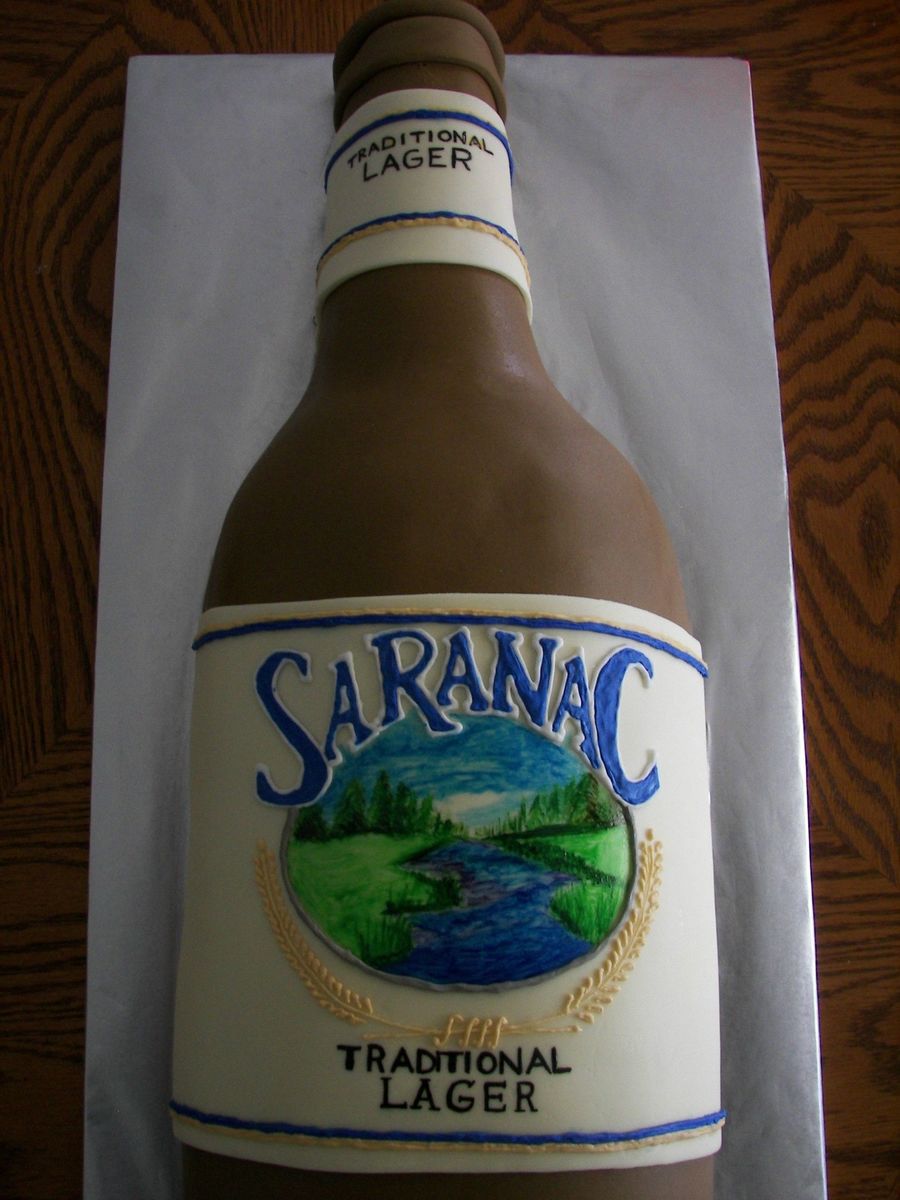 Saranac Lager Beer Cake For 60Th Birthday - CakeCentral.com