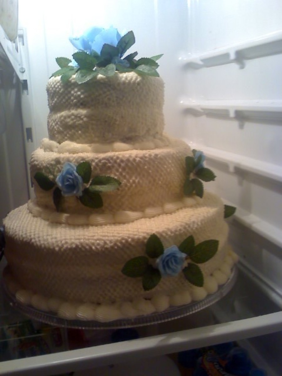 First Official Wedding Cake - CakeCentral.com