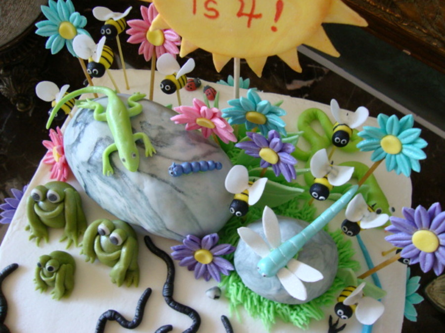 Girly Critter Cake - CakeCentral.com