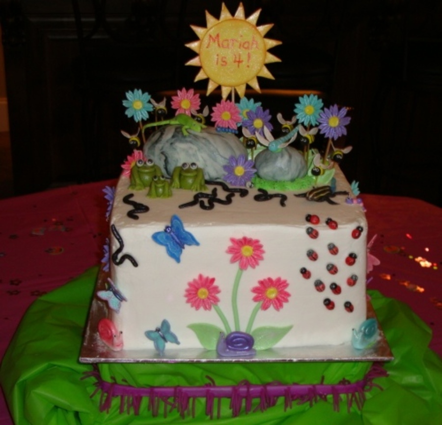 Girly Critter Cake - CakeCentral.com