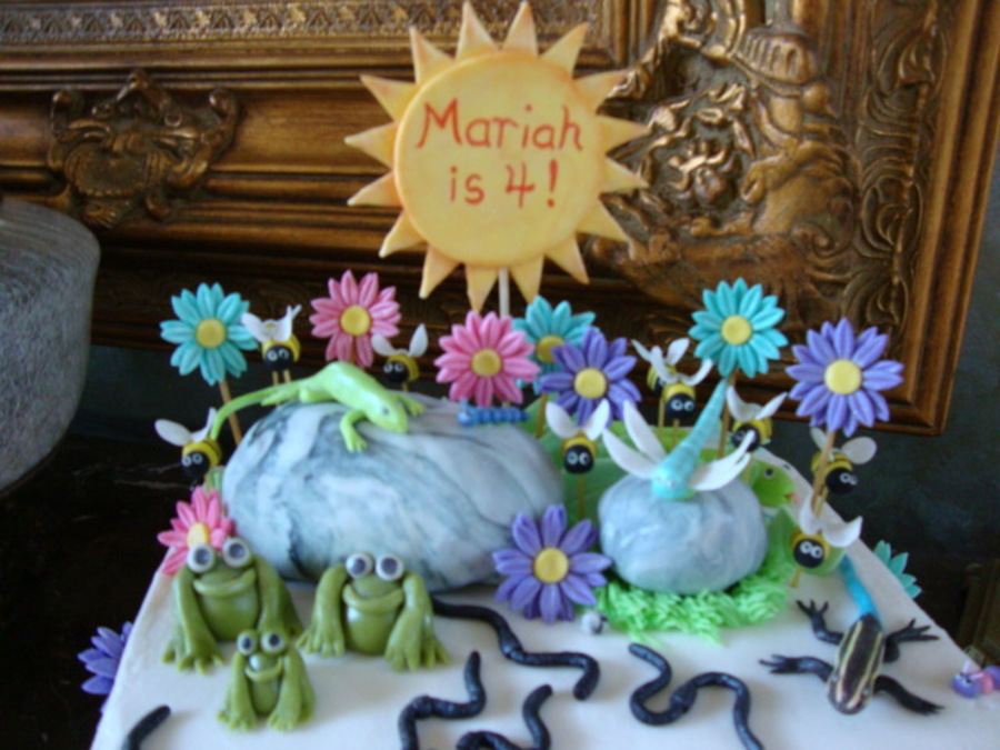 Girly Critter Cake - CakeCentral.com