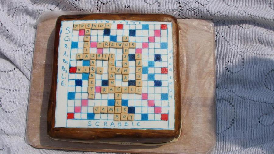 Scrabble Birthday Cake - CakeCentral.com