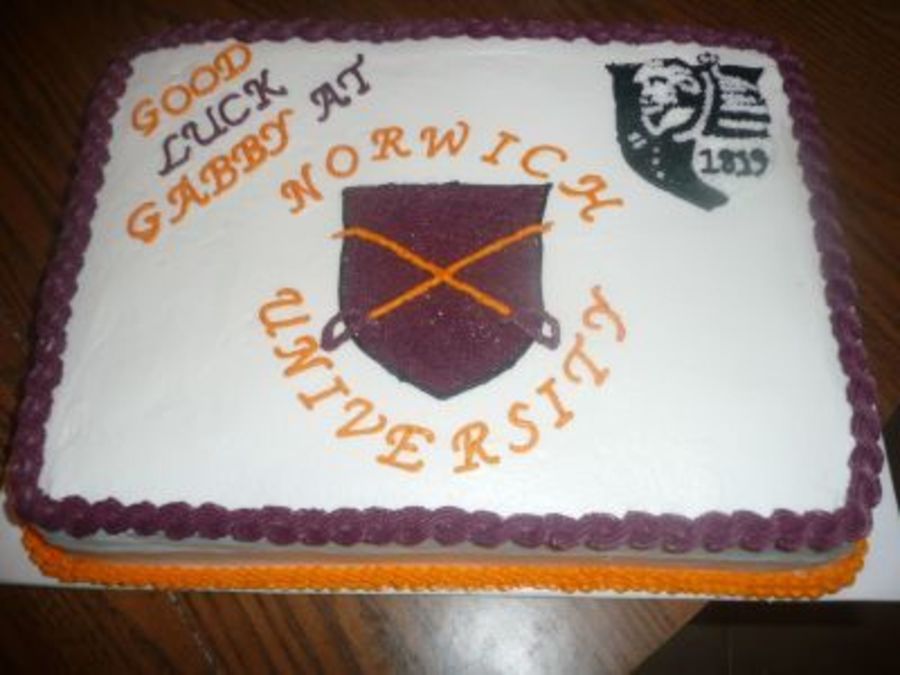 Norwich Graduation Cake - CakeCentral.com