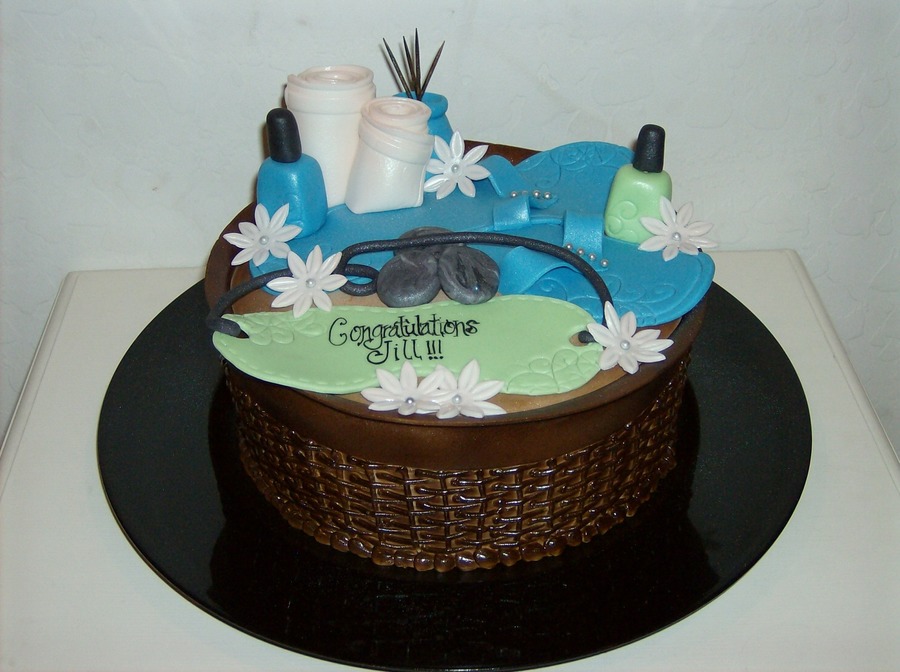 Spa Baby Shower - CakeCentral.com