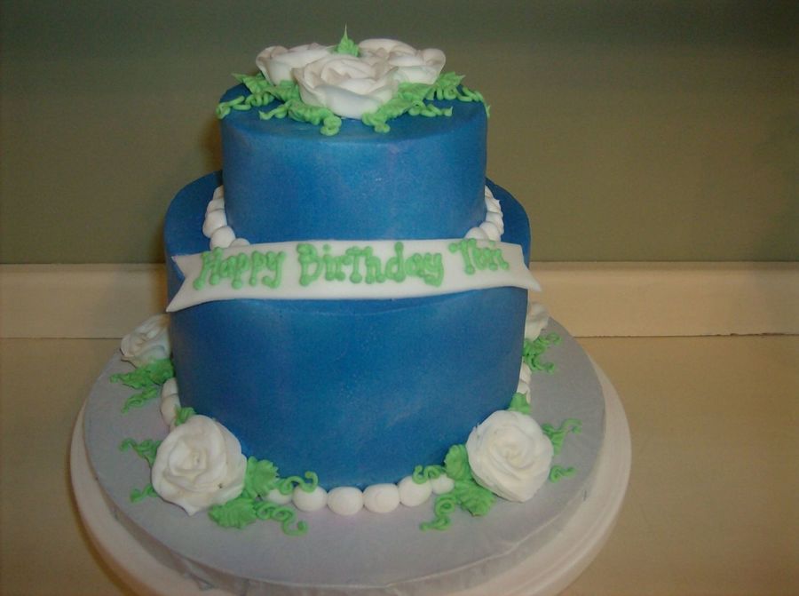 Blue Cake - CakeCentral.com