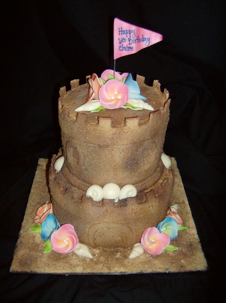 Sandcastle Cake - CakeCentral.com