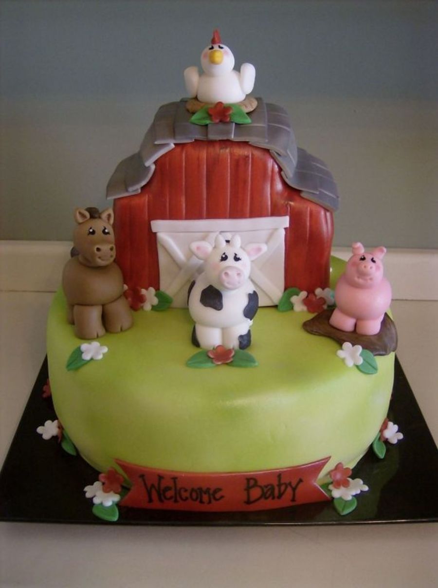 Barnyard Baby Shower - CakeCentral.com