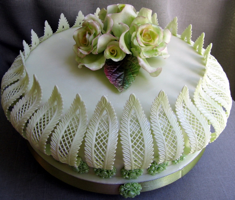 Elegant Lace Cake - CakeCentral.com
