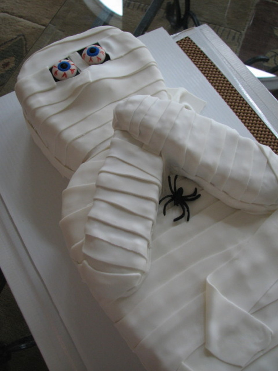 Halloween Mummy Birthday Cake. - CakeCentral.com
