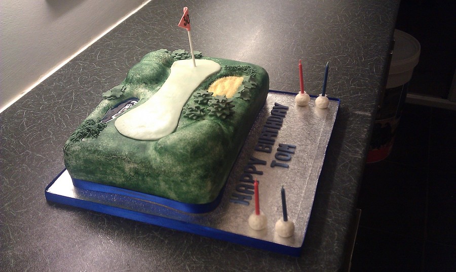 Golf Course Cake - CakeCentral.com