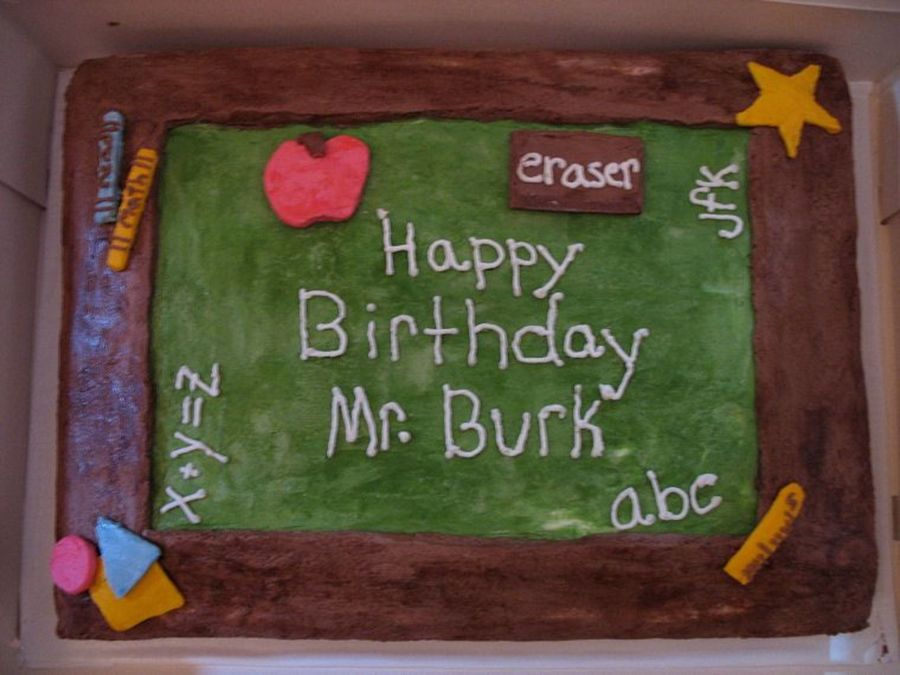 Birthday Cake For Homeroom Teacher - CakeCentral.com