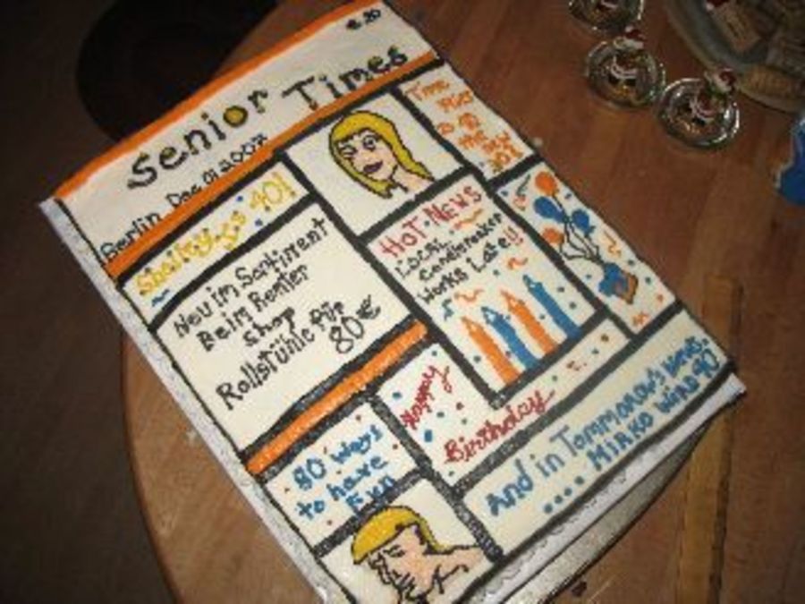 Birthday Newspaper - CakeCentral.com
