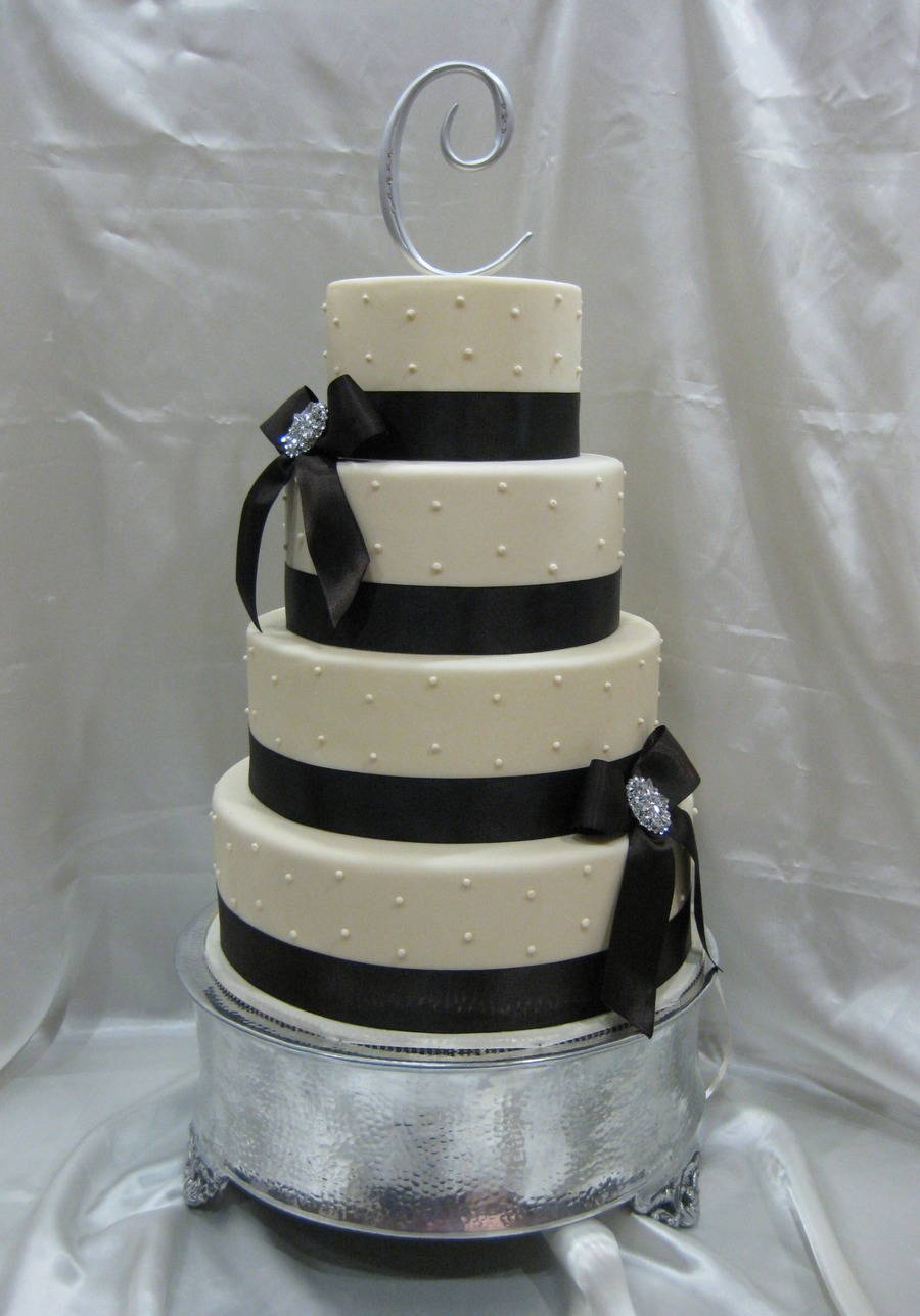 Ivory Wedding Cake - CakeCentral.com