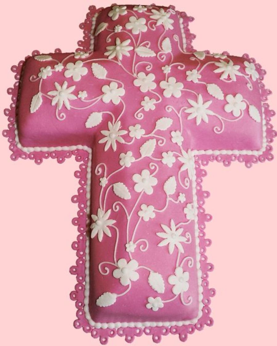 Pink Cross - CakeCentral.com