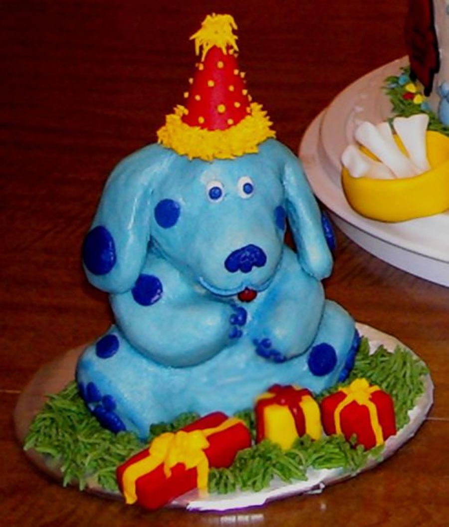 Blue Smash Cake - CakeCentral.com