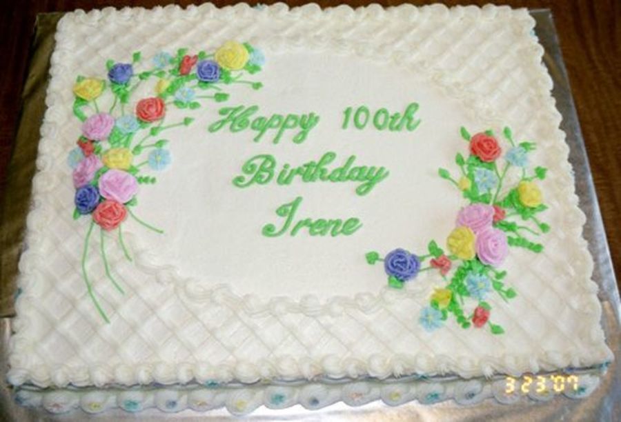 100Th Birthday - CakeCentral.com