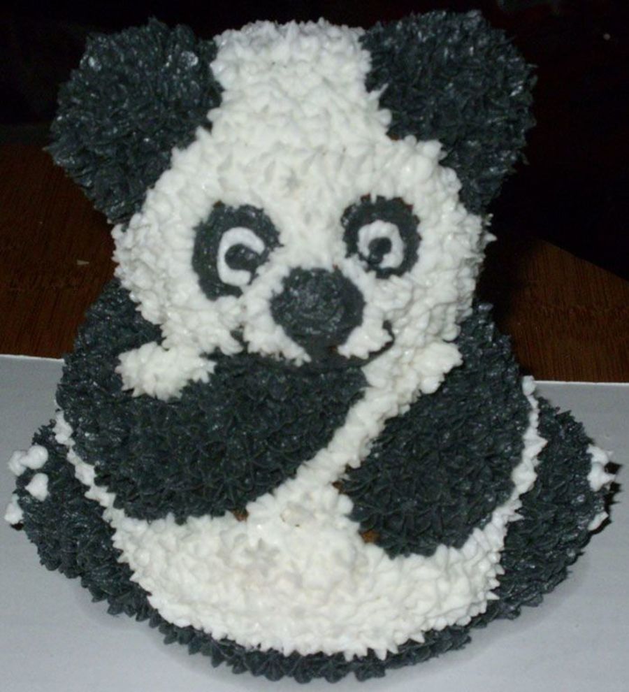 3D Mini Panda - CakeCentral.com