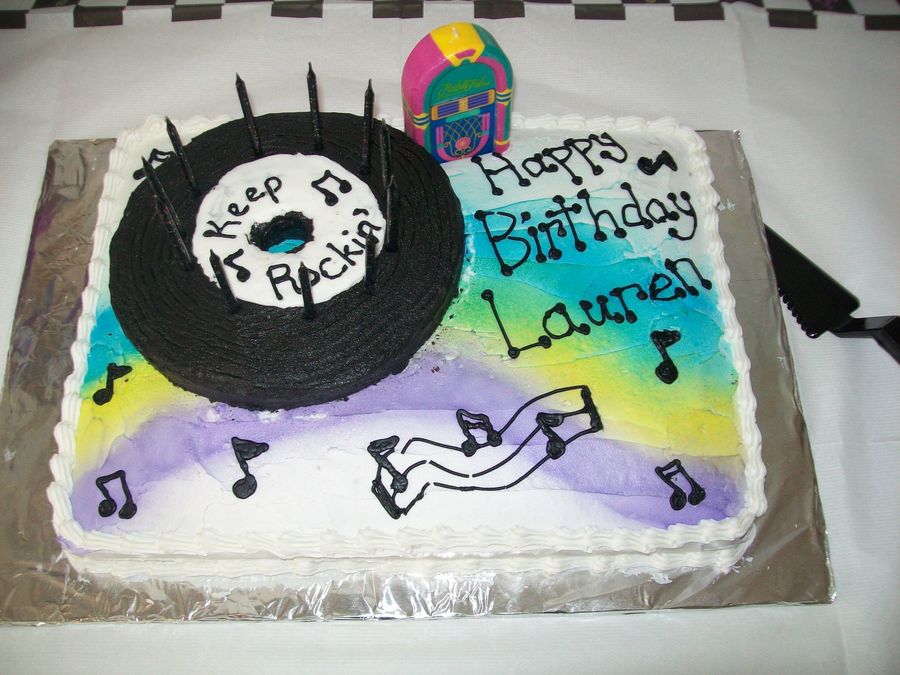 50's Rockin' Birthday - CakeCentral.com