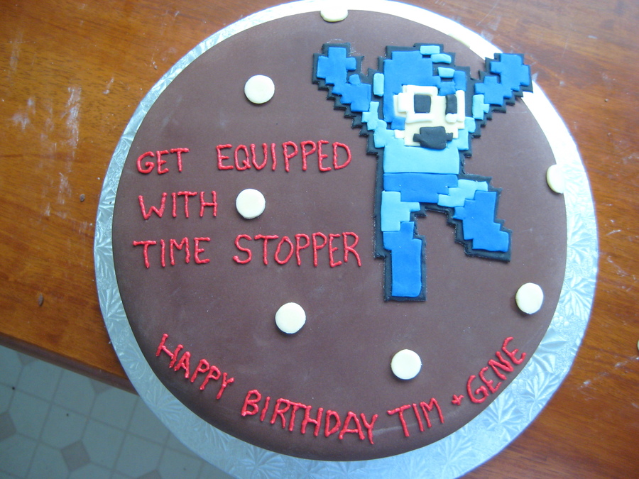 Mega Man Cake - CakeCentral.com