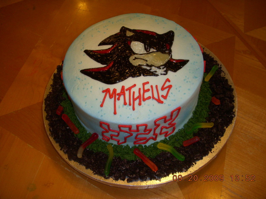 Shadow The Hedgehog Cake - CakeCentral.com