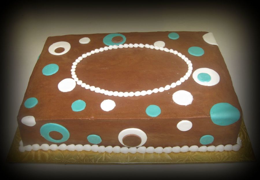 Teal Circles - CakeCentral.com