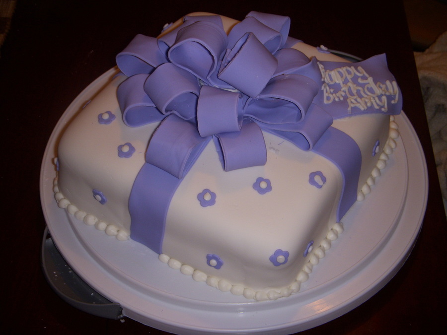 Fondant Present Cake - CakeCentral.com
