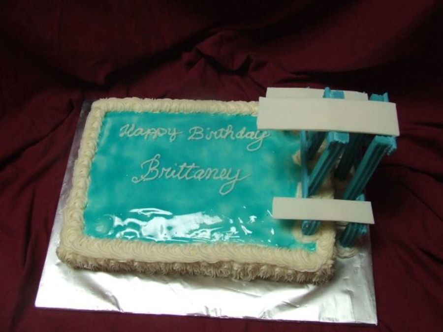 Diving Board Cake - CakeCentral.com