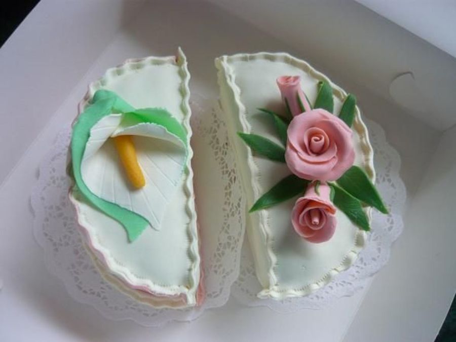 Two "1/2 Cakes" - CakeCentral.com