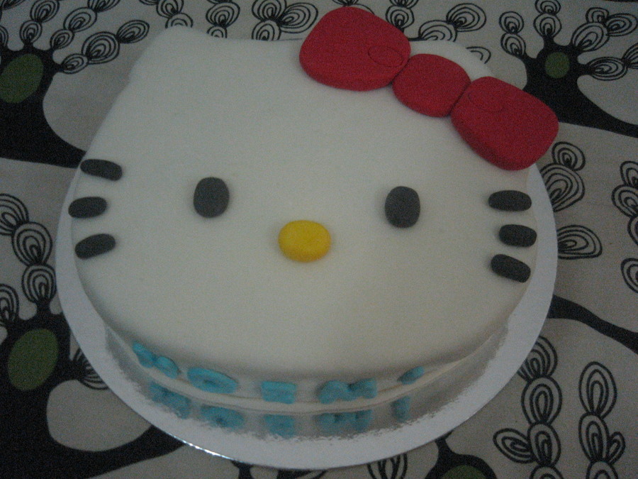 Hello Kitty Face - CakeCentral.com