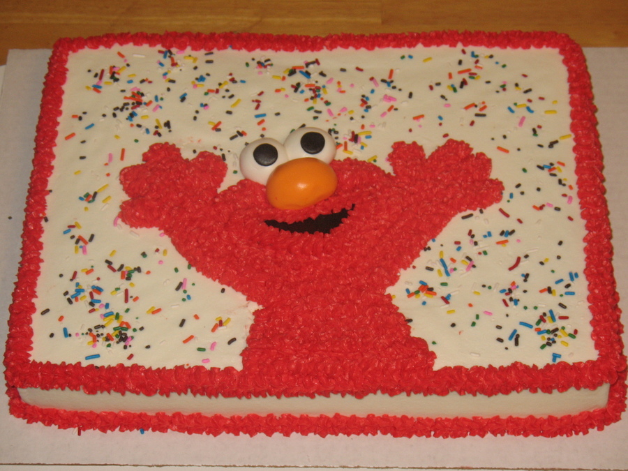 Elmo Sheet And Smash Cake - CakeCentral.com
