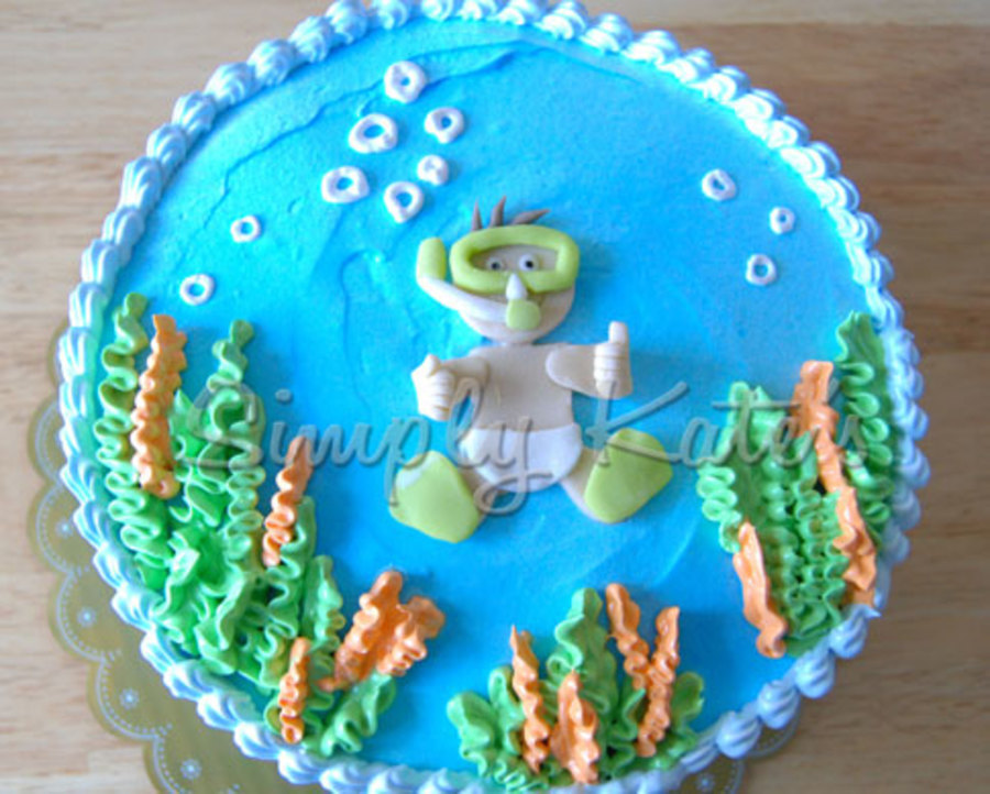Gian's Scuba Diving Cake - CakeCentral.com