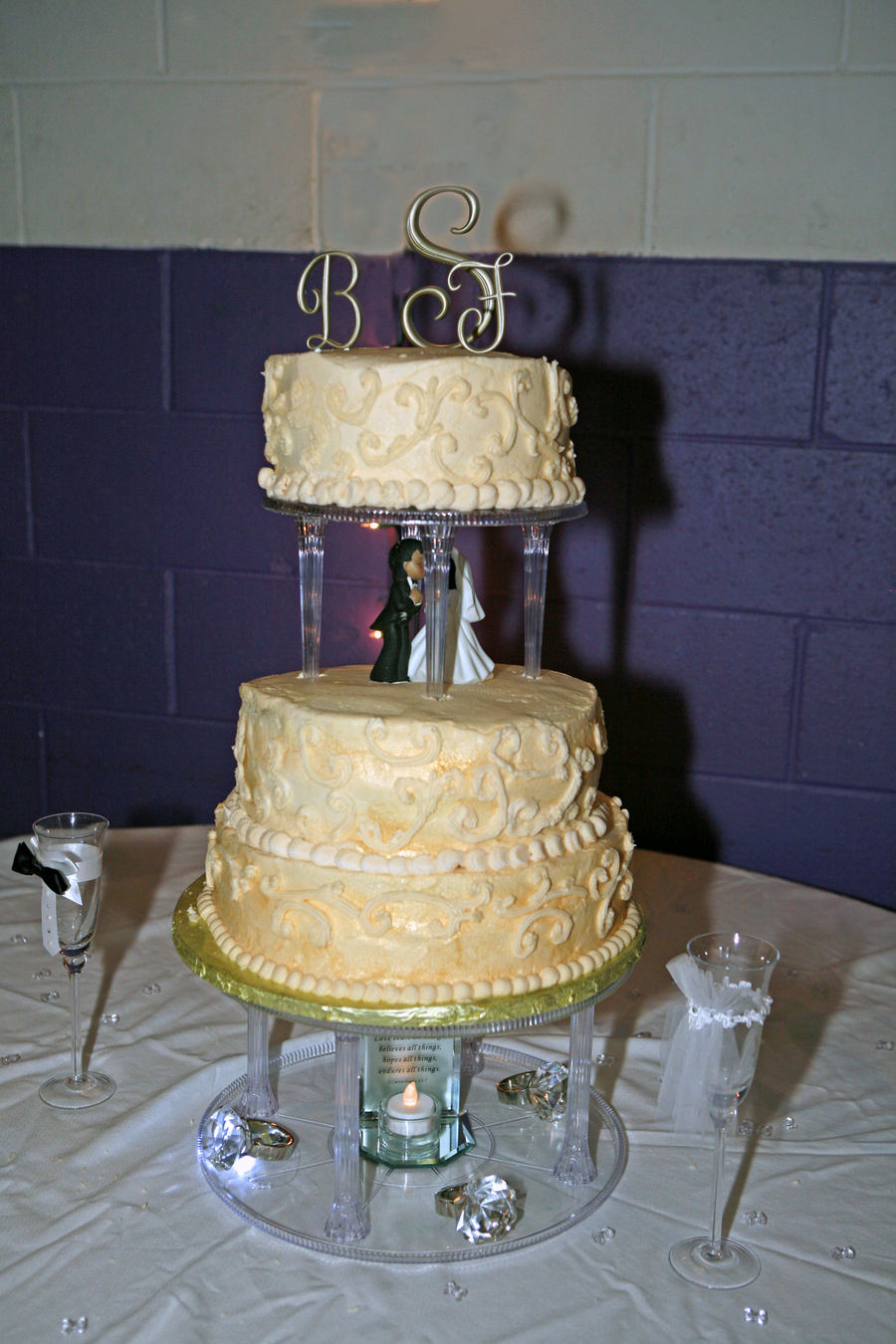My Second Wedding Cake - CakeCentral.com