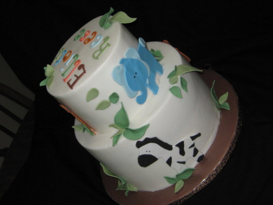 Jungle Baby Shower - CakeCentral.com