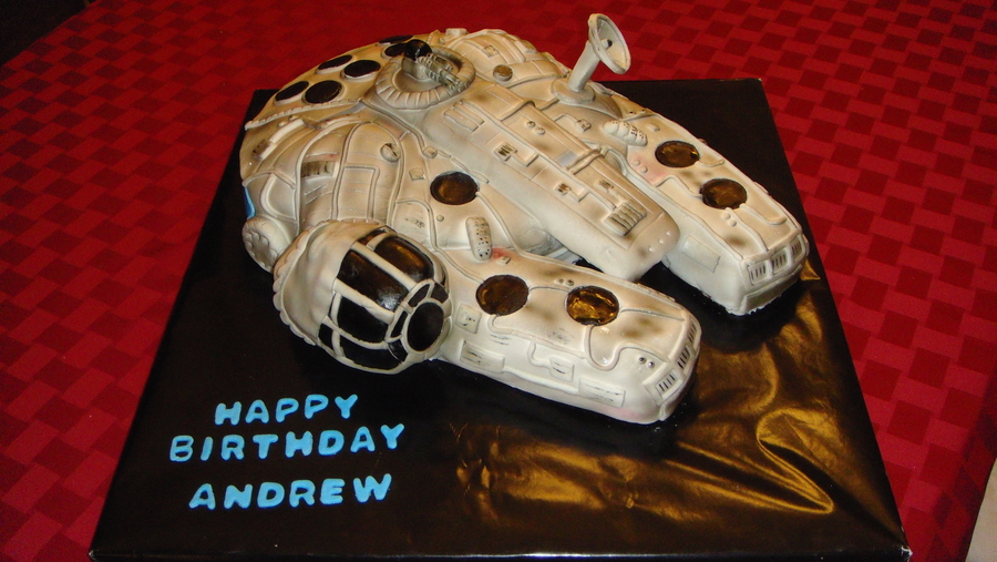 Millenium Falcon Birthday Cake - CakeCentral.com