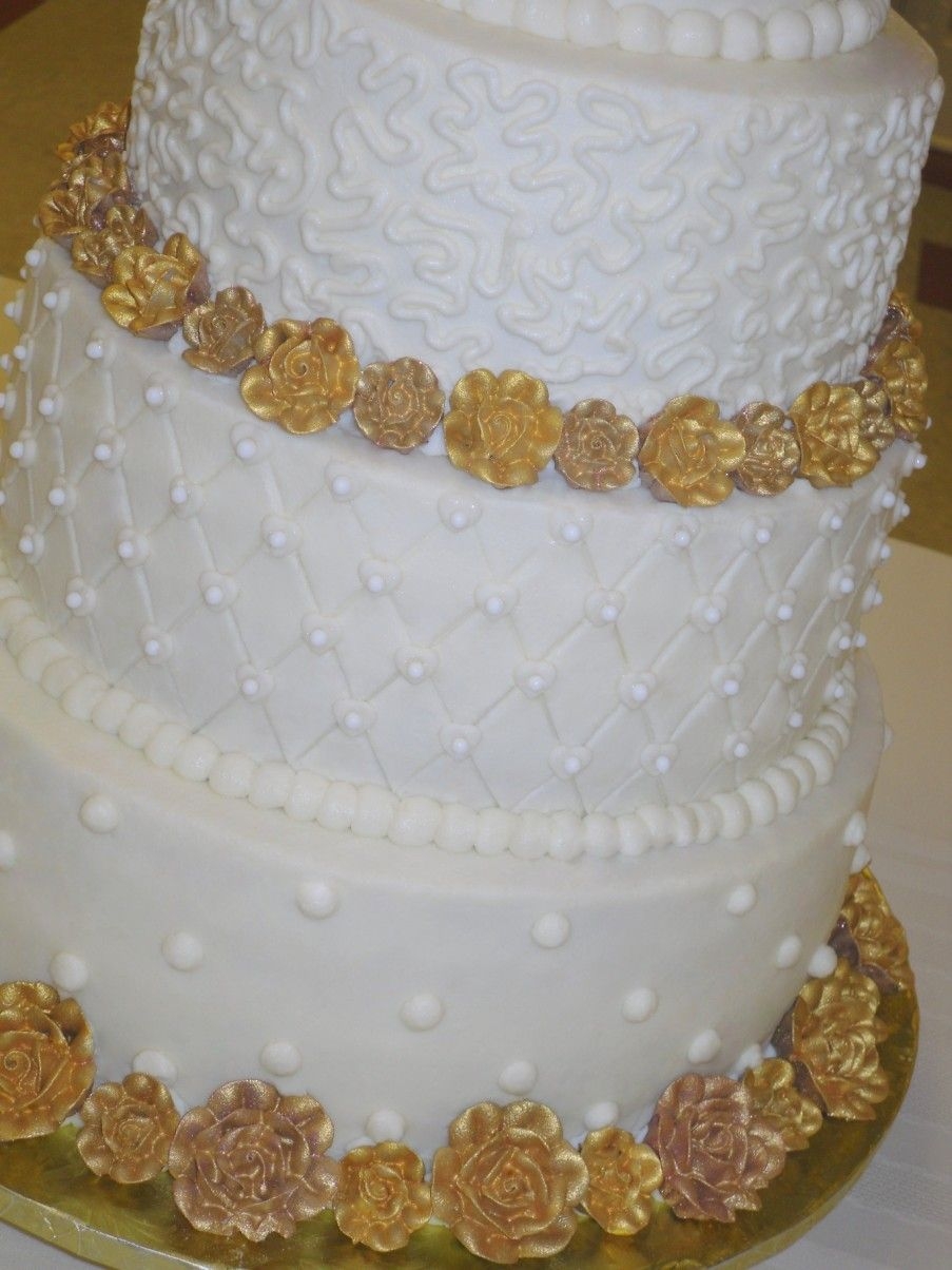 Golden Anniversary - CakeCentral.com