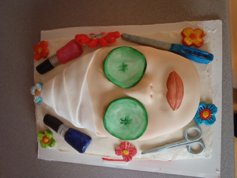 Spa Birthday Cake - CakeCentral.com