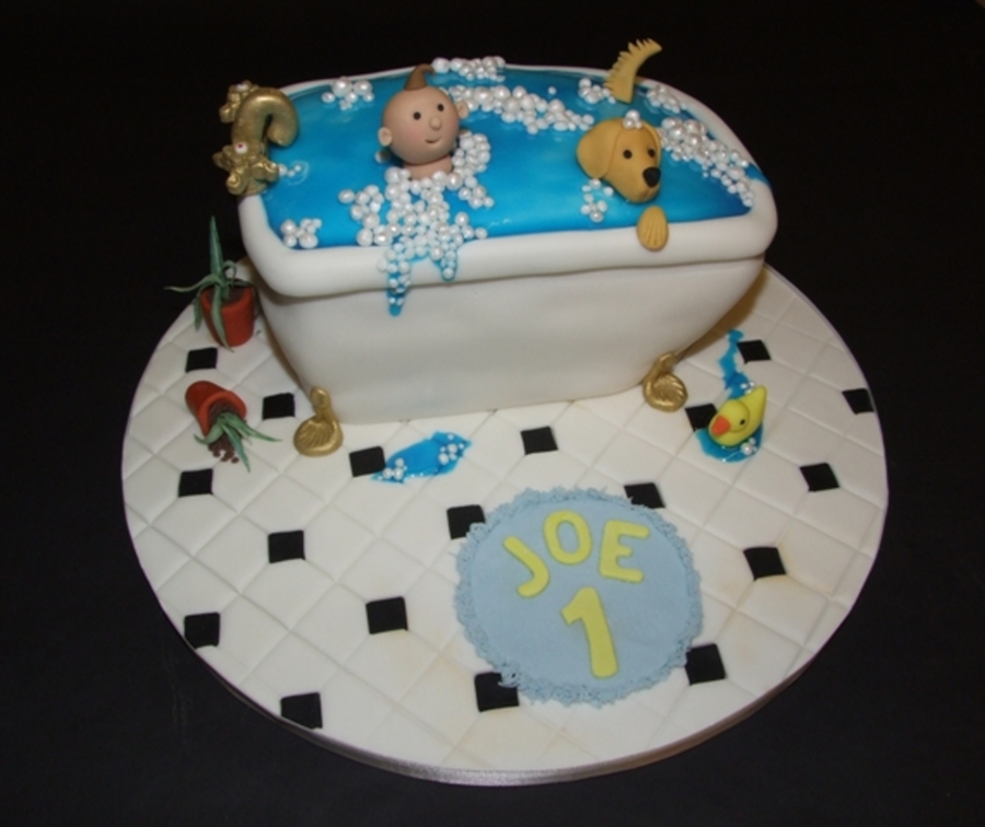 Bathtime Birthday Cake - CakeCentral.com