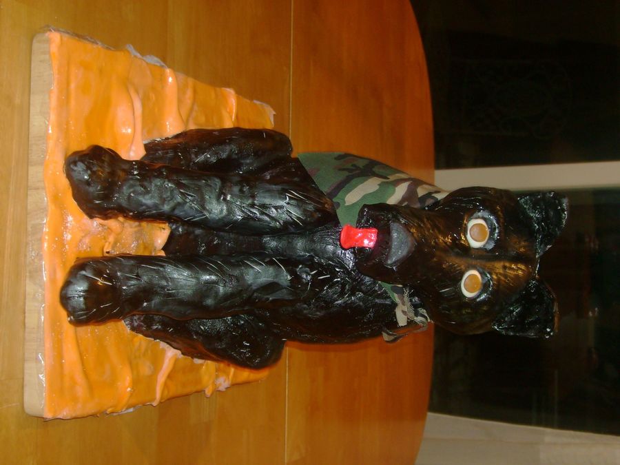 German Shepherd Cake - CakeCentral.com