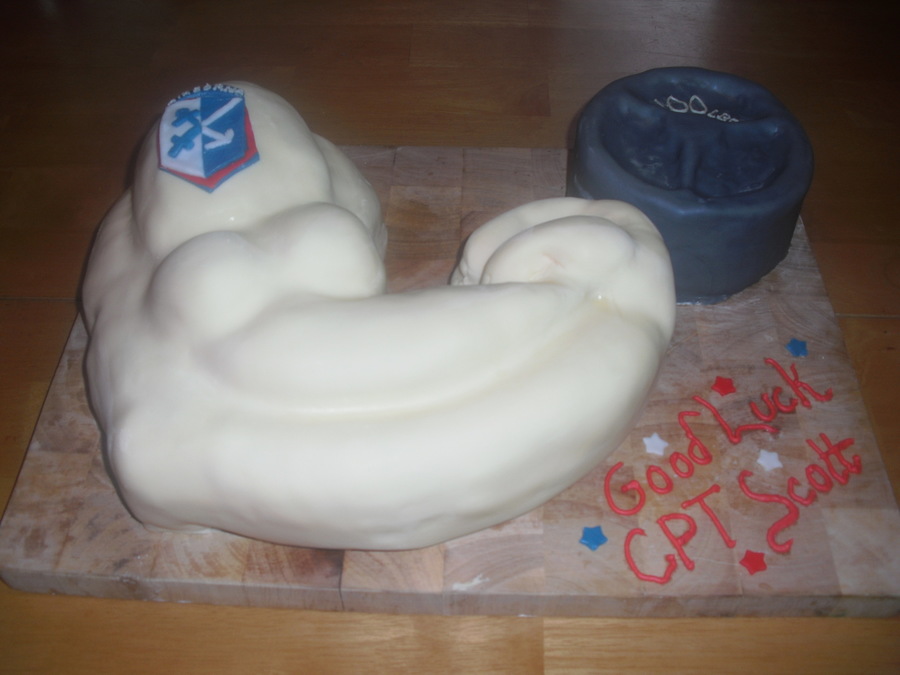 Muscle Arm Cake - CakeCentral.com