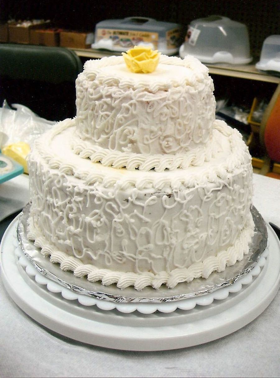 Frilly Cake Front View - CakeCentral.com