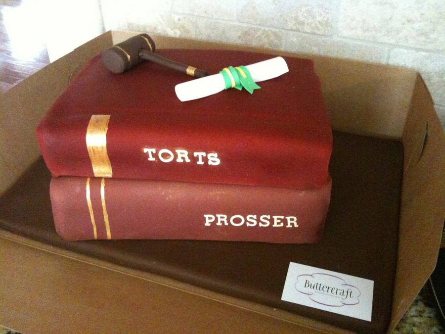 Law School Graduation Cake - CakeCentral.com