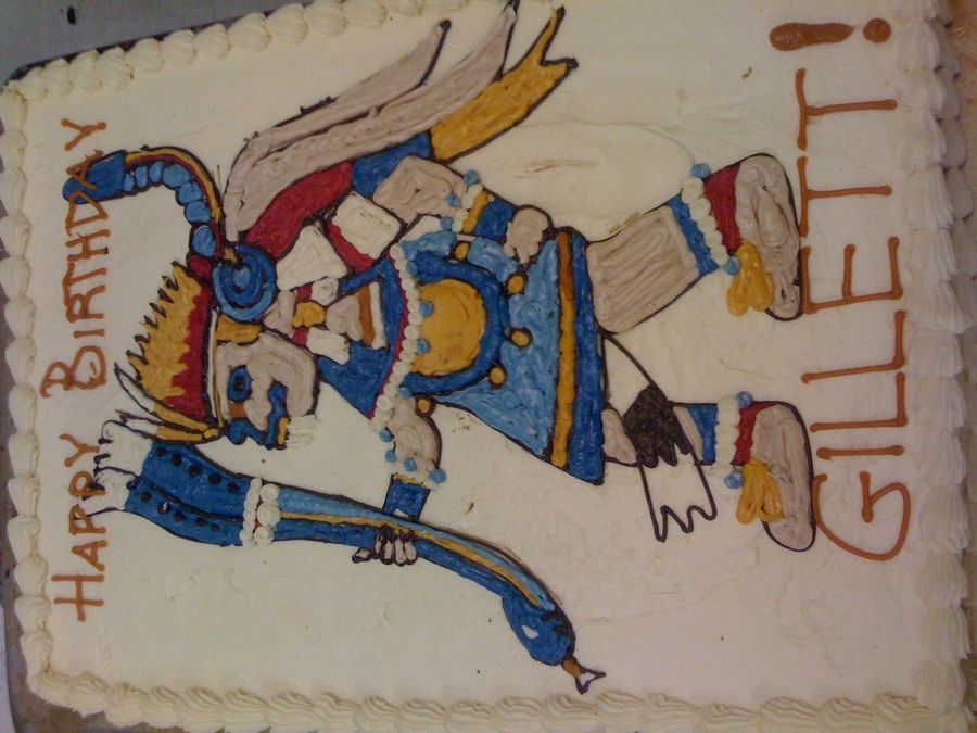 Aztec Warrior Birthday Cake - CakeCentral.com