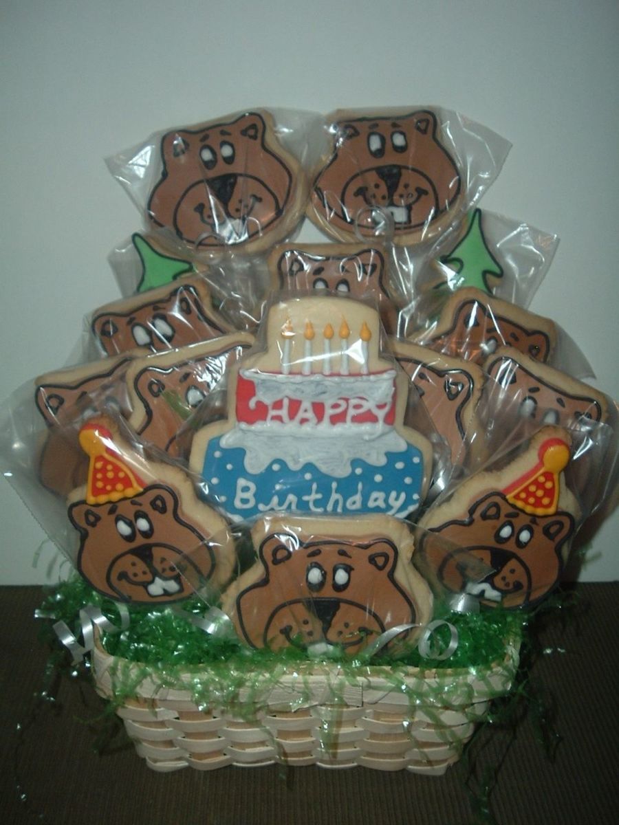 Beaver Birthday Cookies;-) - CakeCentral.com