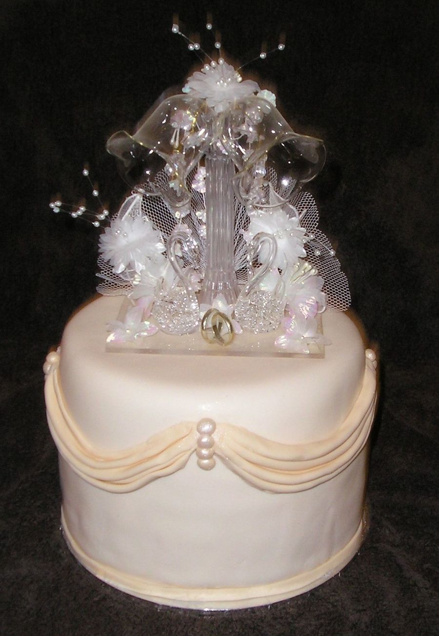 Small Wedding Cake - CakeCentral.com