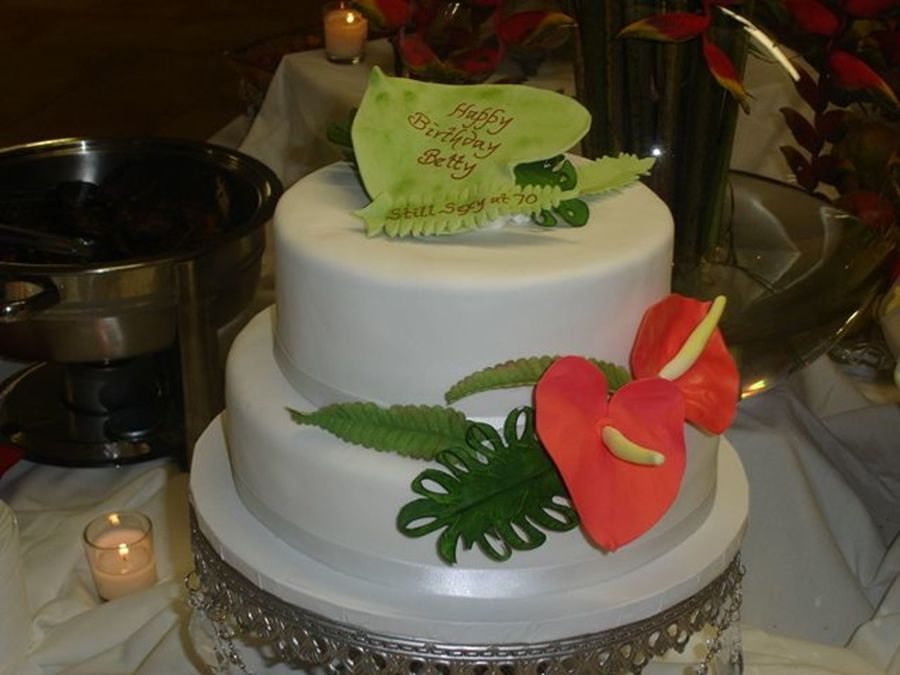 Anthurium Birthday - CakeCentral.com