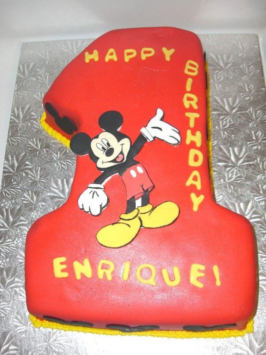 Mickey Mouse 1St Birthday Cake - CakeCentral.com